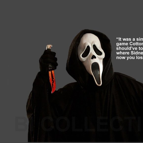 Wall Decor | Screams Ghostface It Was A Simple Game Cotton Quote Photo ...